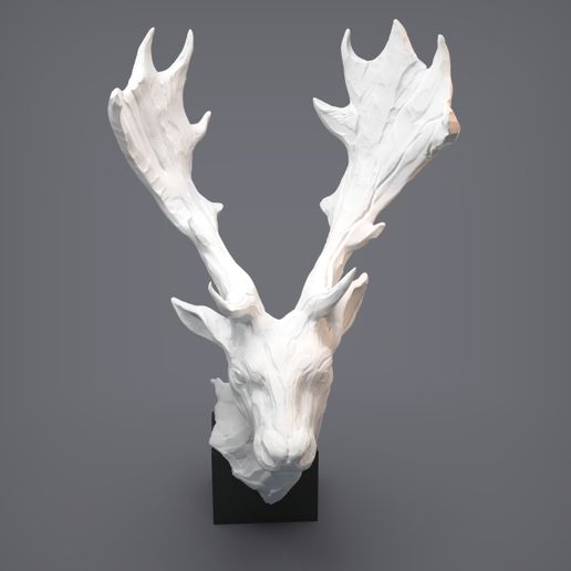 STL file Deer Head 🦌 (OBJ)・Template to download and 3D print・Cults