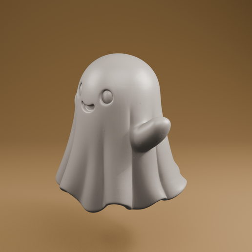 👻 Happy Ghost 3D Model – Cute Smiling Ghost STL for Halloween, Fun ...