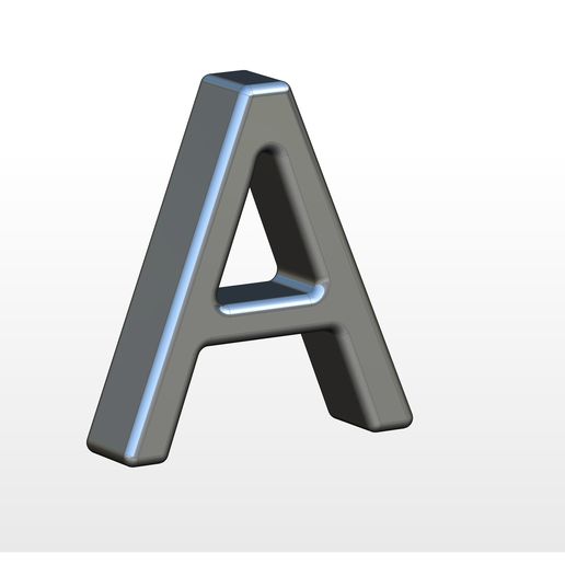 3D file Abc stl files - alphabet 3d printed, 3d print file. Abc digital ...