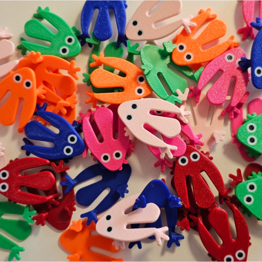 🐸 Jumping Frog・ STL File for 3D printing・Cults