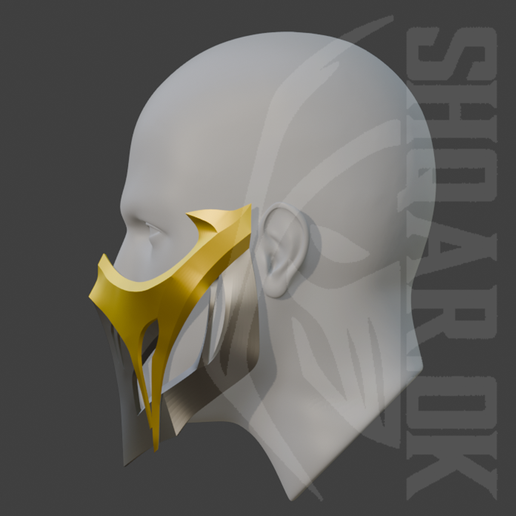 🥶 Sub Zero mask from Mortal Kombat 1 - Cold Shards・ 3D File for 3D ...