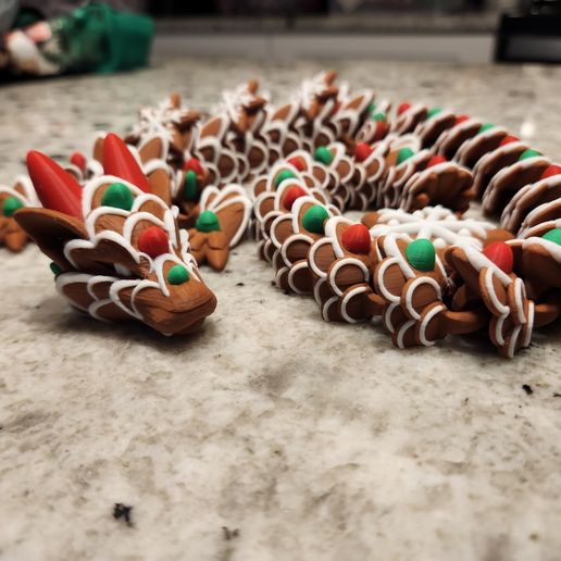 3D printable Gingerbread Dragon • made with Bambulab P1S・Cults