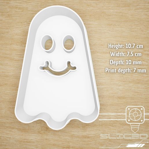 🎃 HALLOWEEN COOKIE CUTTER, GHOST 3 COOKIE CUTTER・ STL File for 3D ...