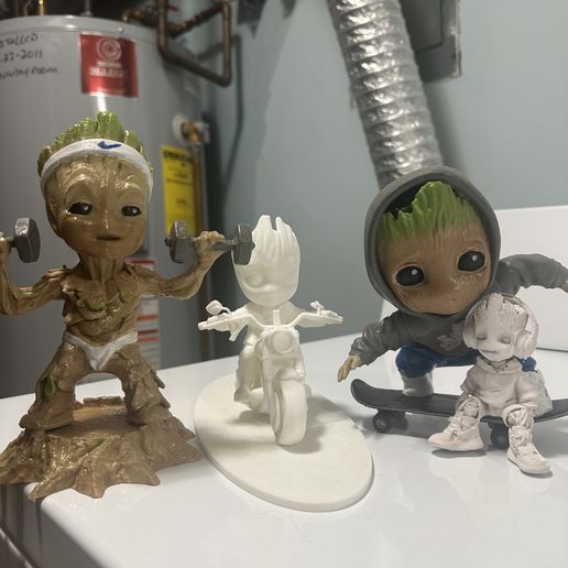 🏍️ All My Groots・ STL File for 3D printing・Cults
