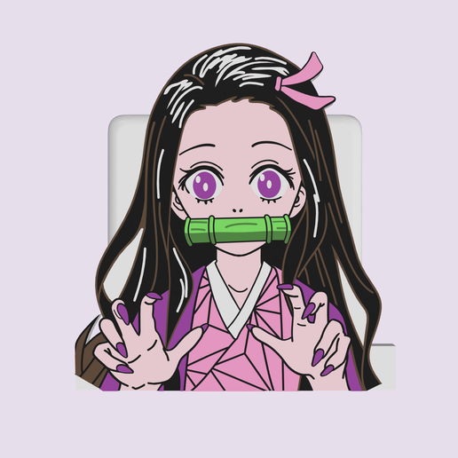 ️ Nezuko's Pencil Holder (Kimetsu no Yaiba)・ 3D File for ・Cults