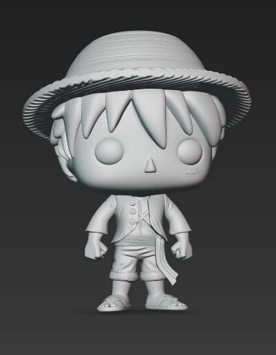🐒 Коллекционная фигурка Funko Monkey D. Luffy One Piece - 3D Printable ...