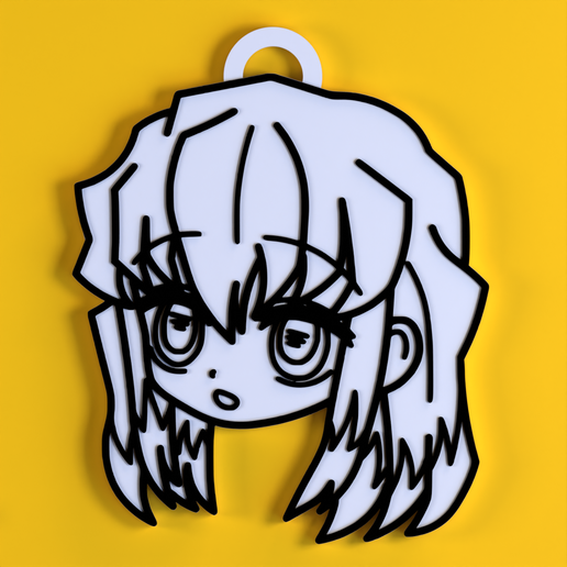 STL file llavero anime Muichiro Tokito - Kimetsu no Yaiba (Demon Slayer ...