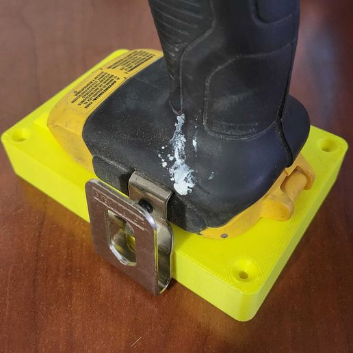 STL file DeWalt Tool Holder - 20mm base for belt clip 🛠️ ・3D printable ...