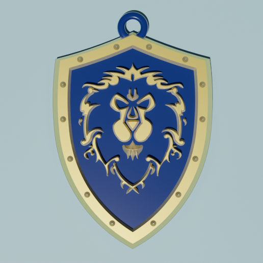 STL file Alliance Shield keychain - Alliance Shield Keychain 🛡️ ・Design ...
