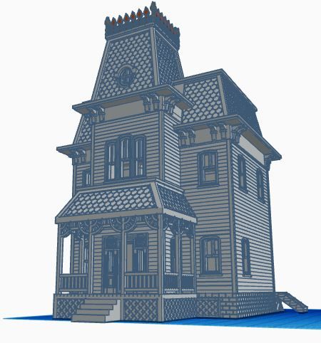 🏠 HO SCALE VICTORIAN HOUSE "THE BATES HOUSE"・ STL File for 3D printing ...