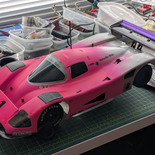💭 Holder for Tamiya TT02 polyurethane bumper on Tamiya Group-C chassis ...