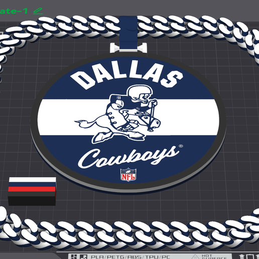🇺🇸 USA NFL Team Neck Chain Collection American Football・ 3MF File for ...