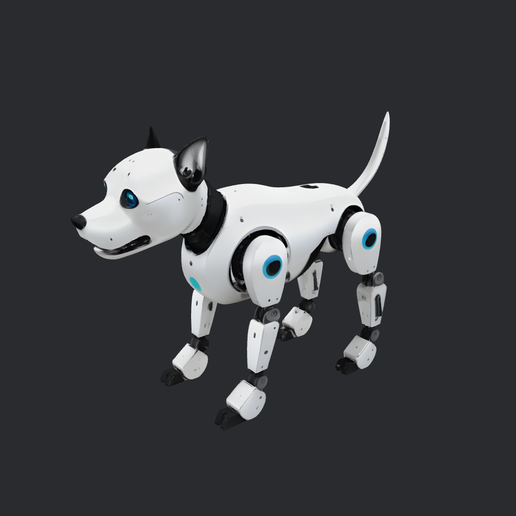 🤖 Futurista Perro Robótico-Cute Puppy Robot Toy-2 -3D modelo de ...