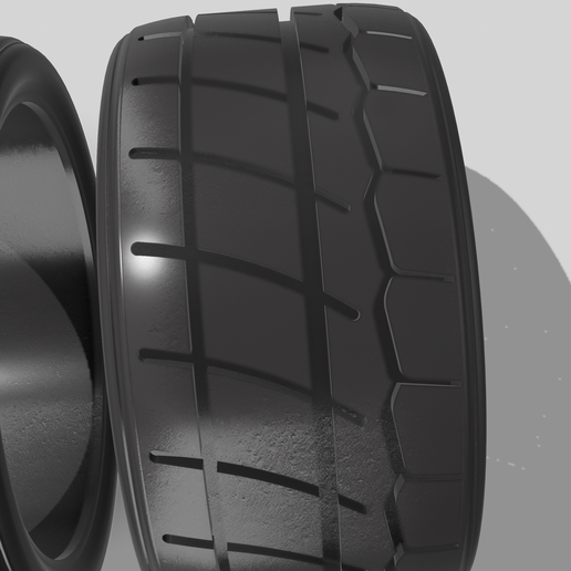 💶 Pro Touring Tire 21 inch 335x25 Toyo pattern・ STL File for ・Cults
