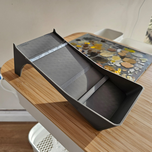 🛢️ Oil Paint Brush Tray・ STL File for 3D printing・Cults