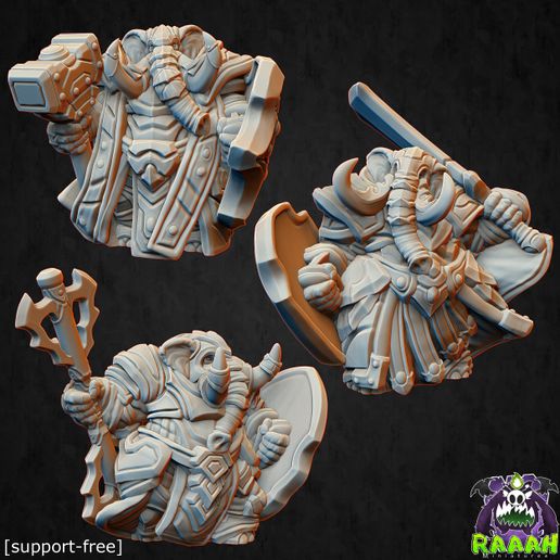 🆓 Loxodon - Prydelander [Support Free]・ 3D File for 3D printing・Cults