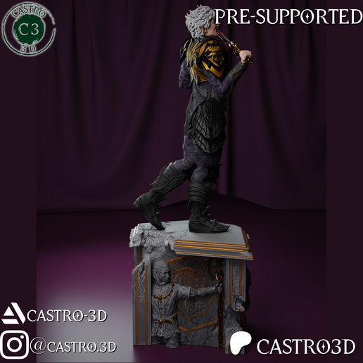 🎲 Astarion Ancunin - Baldurs Gate 3 Miniature Collection 3D print model ...
