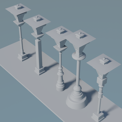 🔦 Lamp Post・ STL File for 3D printing and CNC machining - Laser cutting ...