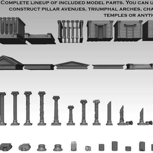 🕍 Roman Temple Builder・ 3D File for 3D printing・Cults