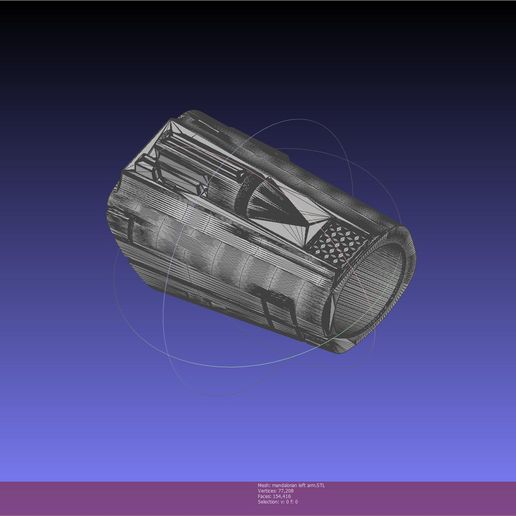 Download 3mf File Star Wars Mandalorian Beskar Armor Left Arm Whistling