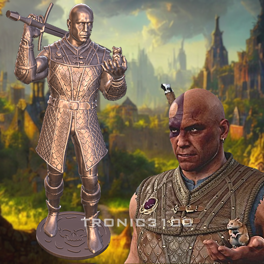 🦸 MInsc and Boo (BG3) statue・ STL File for 3D printing・Cults