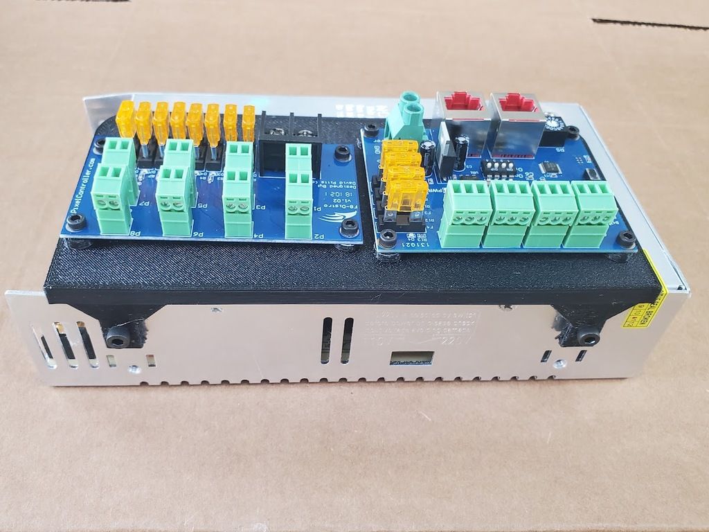 Free STL file Falcon F8 Distro & Smart Receiver PSU Mount・3D printer model to download・Cults