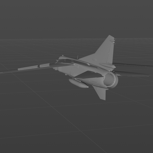 ️ Digital model of the Soviet MiG-27k fighter・ OBJ File for 3D printing ...