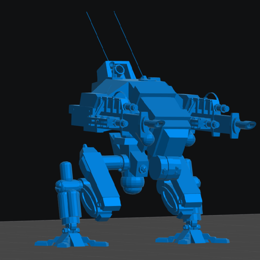 🎲 Mech biped walker・Free STL File for 3D printing・Cults
