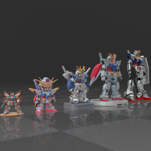 🤖 FREE - FREE Set 5 Mecha Gundam Style Figures / Free Set of 5 Mecha ...