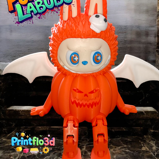 🎃 Labubu Pumpkin and Labubu Coaster・ STL File for 3D printing・Cults