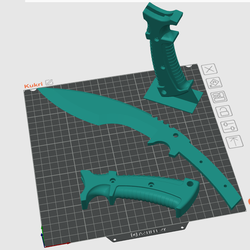 🔪 Kukri High-Quality CS2 Knife・ STL File for 3D printing and CNC ...