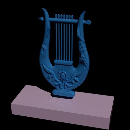 🎭 venti genshin impact lyre・Free 3D File for 3D printing・Cults