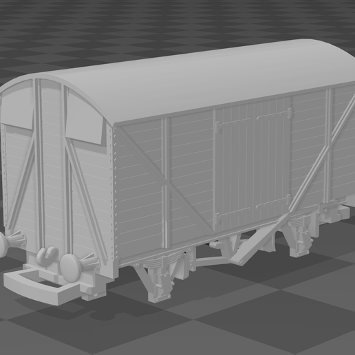 🚐 HO/OO TTTE TVS GWR Diagram V24 ventilated van V1 Hook and Loop・ STL ...