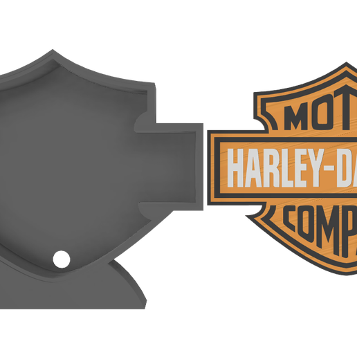 🥊 Boxing Led Harley Davidson・ STL File for 3D printing・Cults