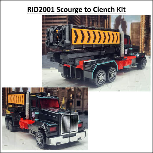 🤖 Transformers RID2001 Scourge to G2 Clench Kit・ 3MF File for 3D ...