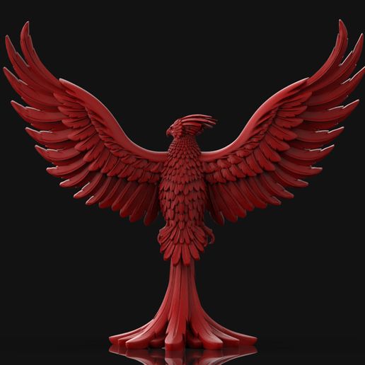STL file phoenix sculpture 🦅 ・3D printable model to download・Cults