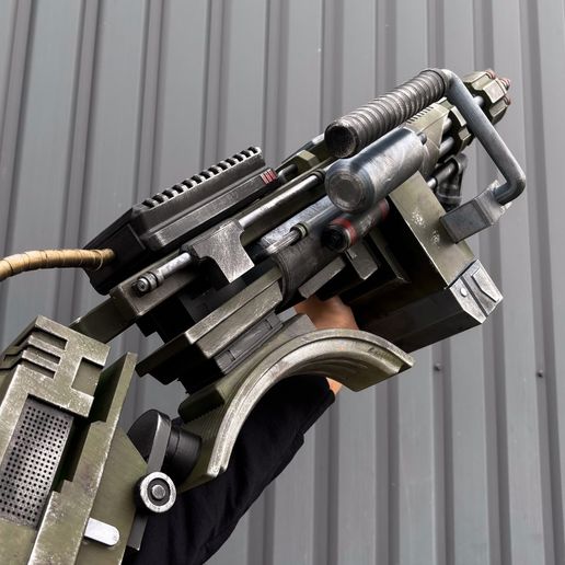 🔫 Shoulder Mounted Machine Gun Prop Replica Fallout New Vegas Cosplay ...