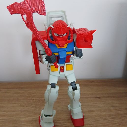 STL file Gundam RX78 to Zaku Conversion Kit ( 4 pieces) 🤖 ・3D printer ...