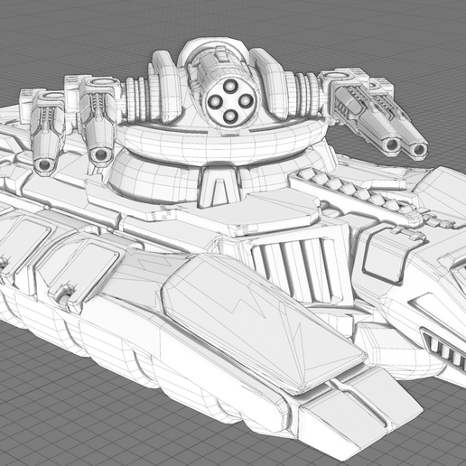🪖 White Rider Conquest Tank SDS-H1D・ STL File for 3D printing・Cults
