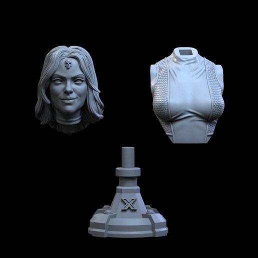 👤 STL MYSTIQUE X- MEN BUST 3D PRINT・ STL File for ・Cults