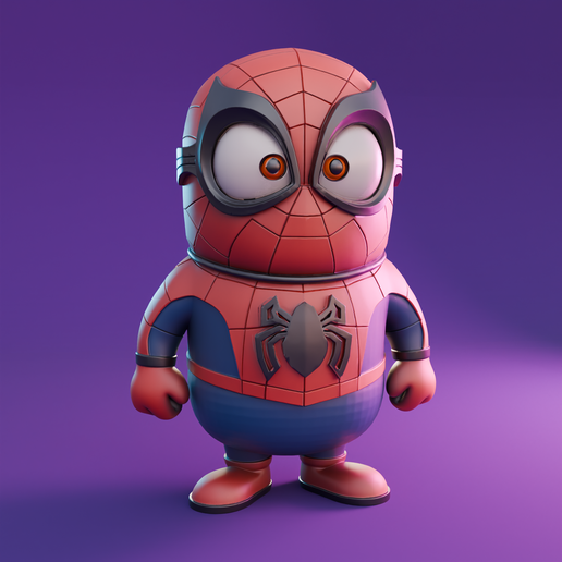 minion x spider man