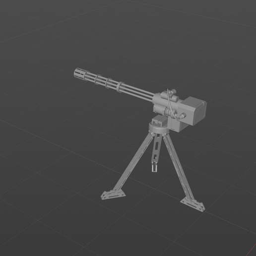 🔫 American M134 Minigun (Machine) machine gun digital model material-5 ...