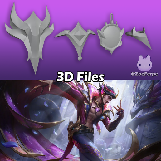 STL file Prestige Dragonmancer Rakan Cosplay Props and Acessories 🎭 ・3D ...