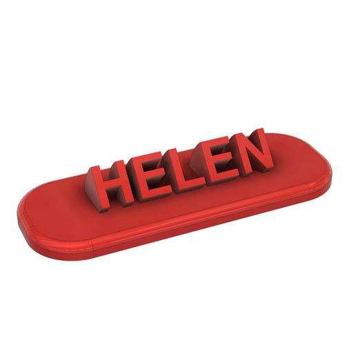 STL file Helen-Name tag 🎁 ・3D printable model to download・Cults