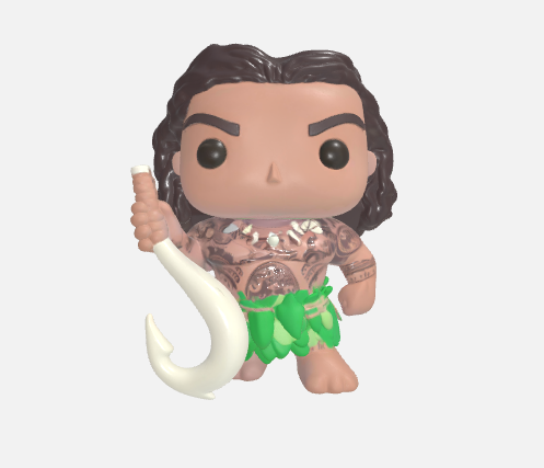🐠 Maui with Fish Hook Funko・ OBJ File for 3D printing・Cults
