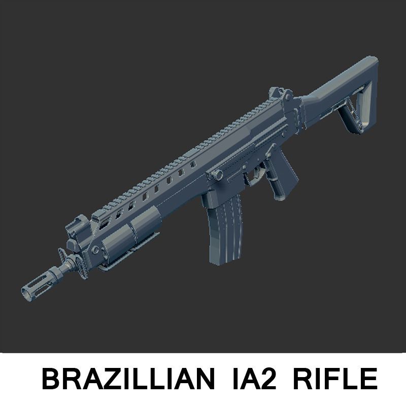 STL file weapon gun brazillian ia2 rifle・3D printable model to download ...