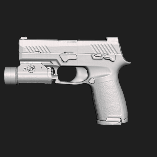 🩻 Sig Sauer P320 M18 Streamlight TLR1 S Real Size Scan 3D Gun Mold・ STL ...