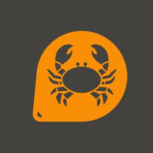 Fichier STL 3 pochoirs de crabe 🐉 ・Design pour imprimante 3D à télécharger・Cults