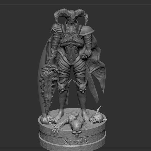 😈 Sparda The Dark Knight - Devil May Cry・ STL File for ・Cults