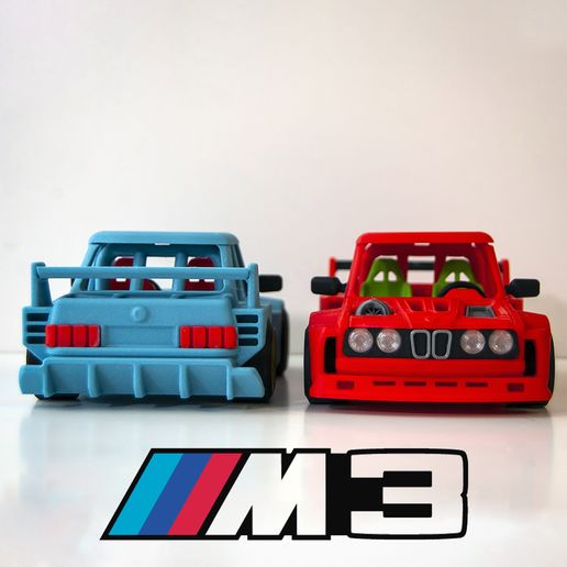 🚗 Cute cartoon-style BMW E30 M3 Turbo・ 3D File for 3D printing・Cults